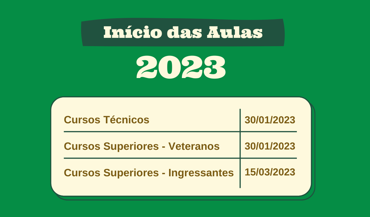 Veja as datas de início das aulas do ano letivo 2023